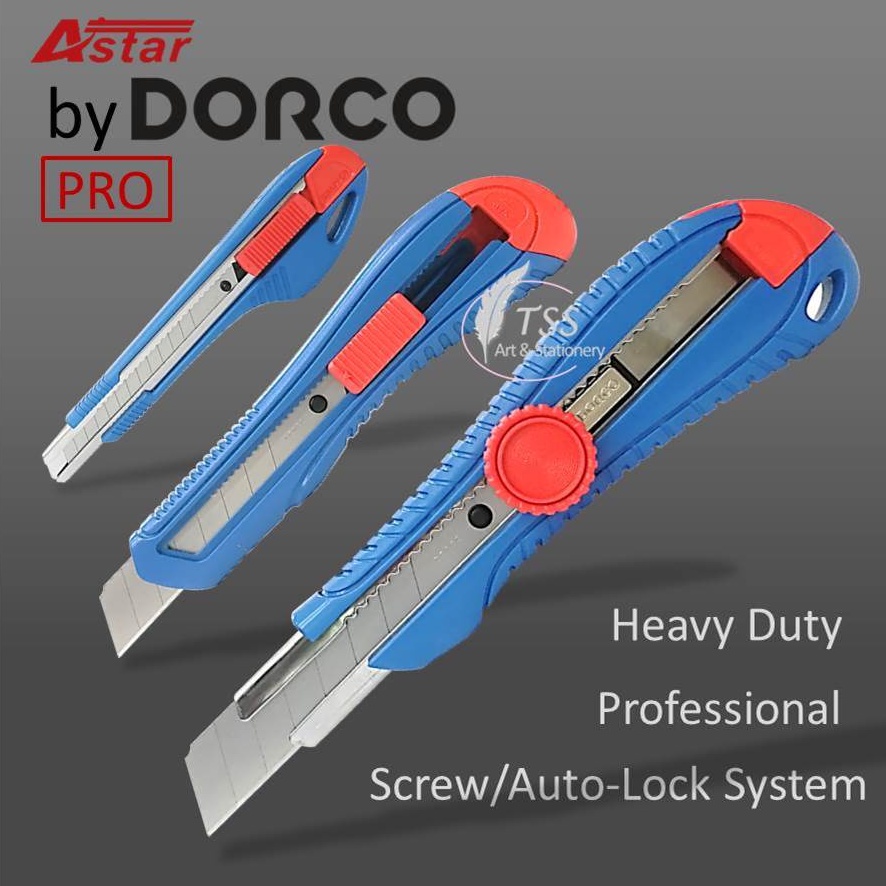 ASTAR by DORCO Snap-Off Cutter Knife Pro 9mm / 18mm | S402 | L301 ...