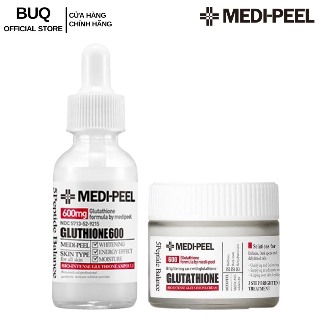 Medipeel Glutathione 600 White Combo Serum 30ml and Cream 50g | Shopee ...
