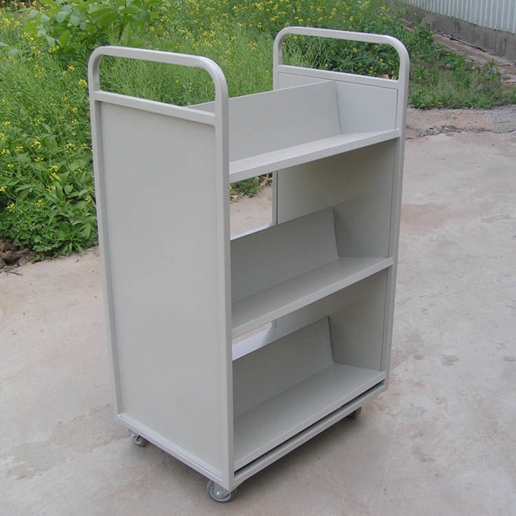 Library Book Trolley Book Ladder Trolley File Trolley Mute Tablet ...