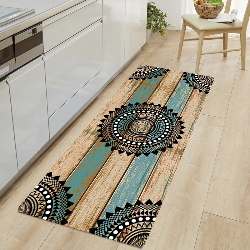 Boho Mandala Pattern Runner Rug Non Slip Kitchen Rugs Standing Mats for ...