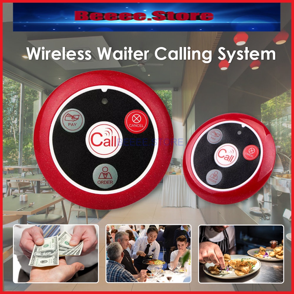 SYT200-4X 433X Wireless Call Button four-key Call Pager 4 Button Waiter ...