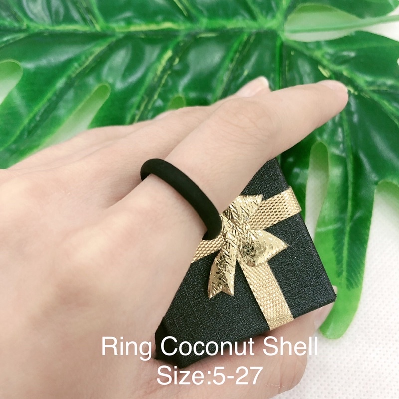 Coconut Ring Cincin Buah Kelapa 椰壳介指 | Shopee Malaysia