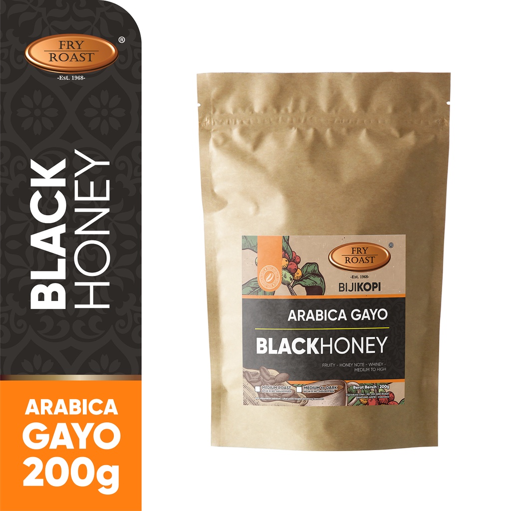 Gayo BLACK HONEY PROCESS ARABICA COFFEE 200 GR SEEDS AND POWDER ...