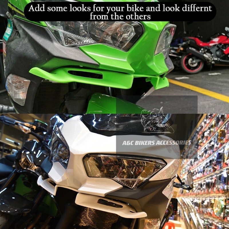 Modenas Kawasaki Ninja 250 V2 V3 2018-2025 front winglet ABS motorcycle ...