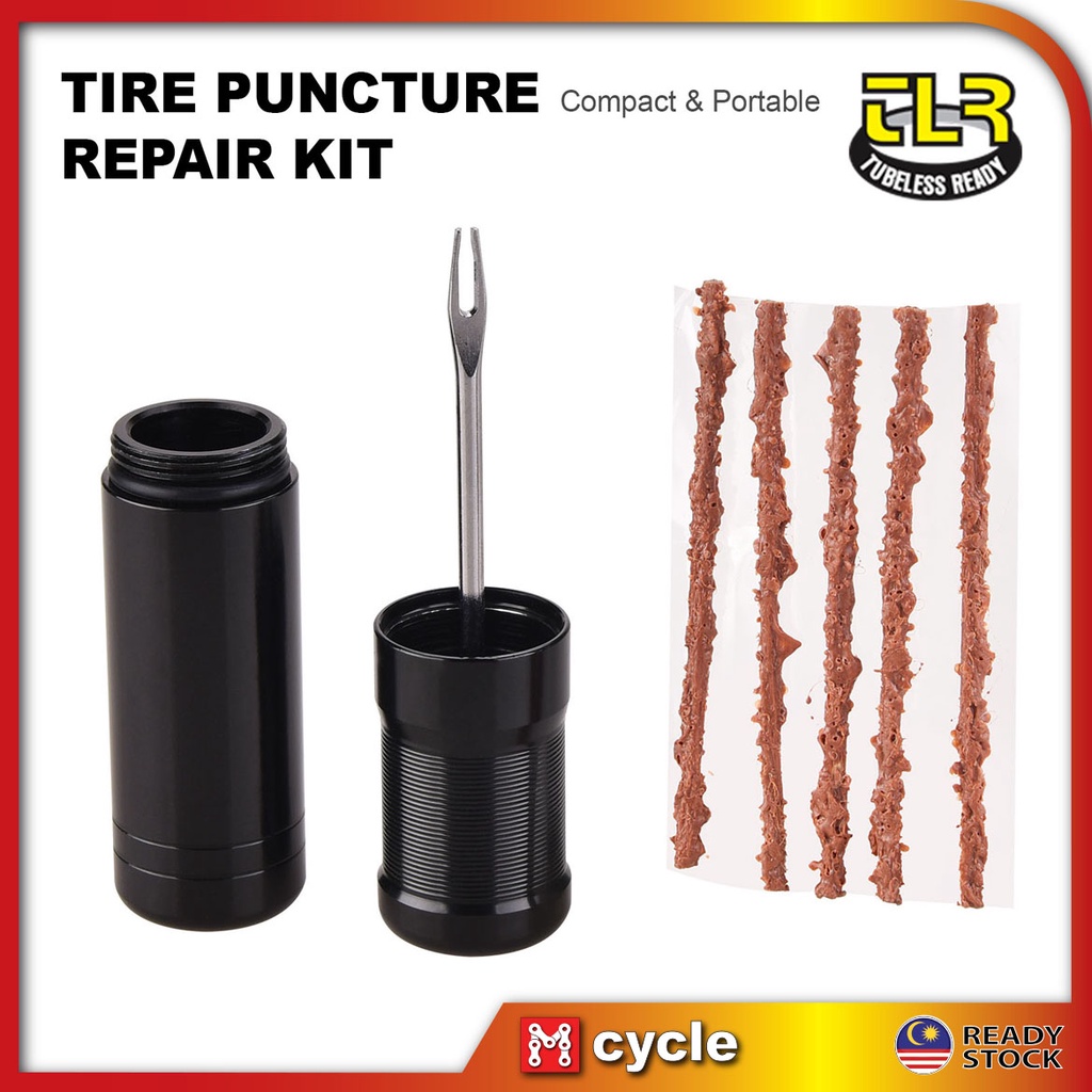 Bicycle Tire Puncture Tire Repair Kit Tubeless Patch MTB Road Bike ...