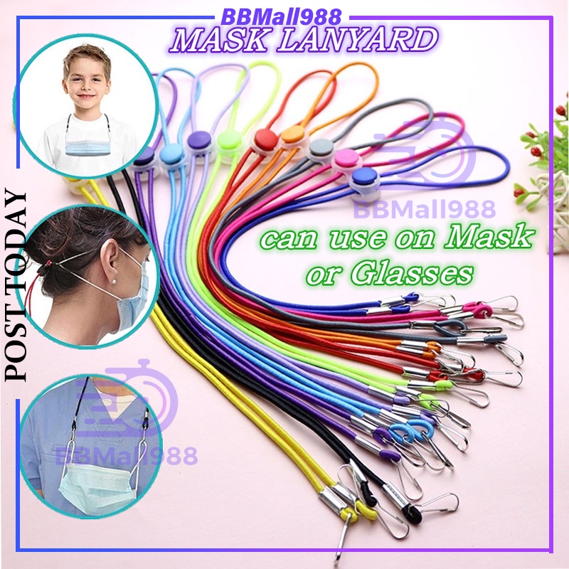 Colorful Lanyard Mask Non-slip Anti-lost Handmade Face Mask Hanging ...