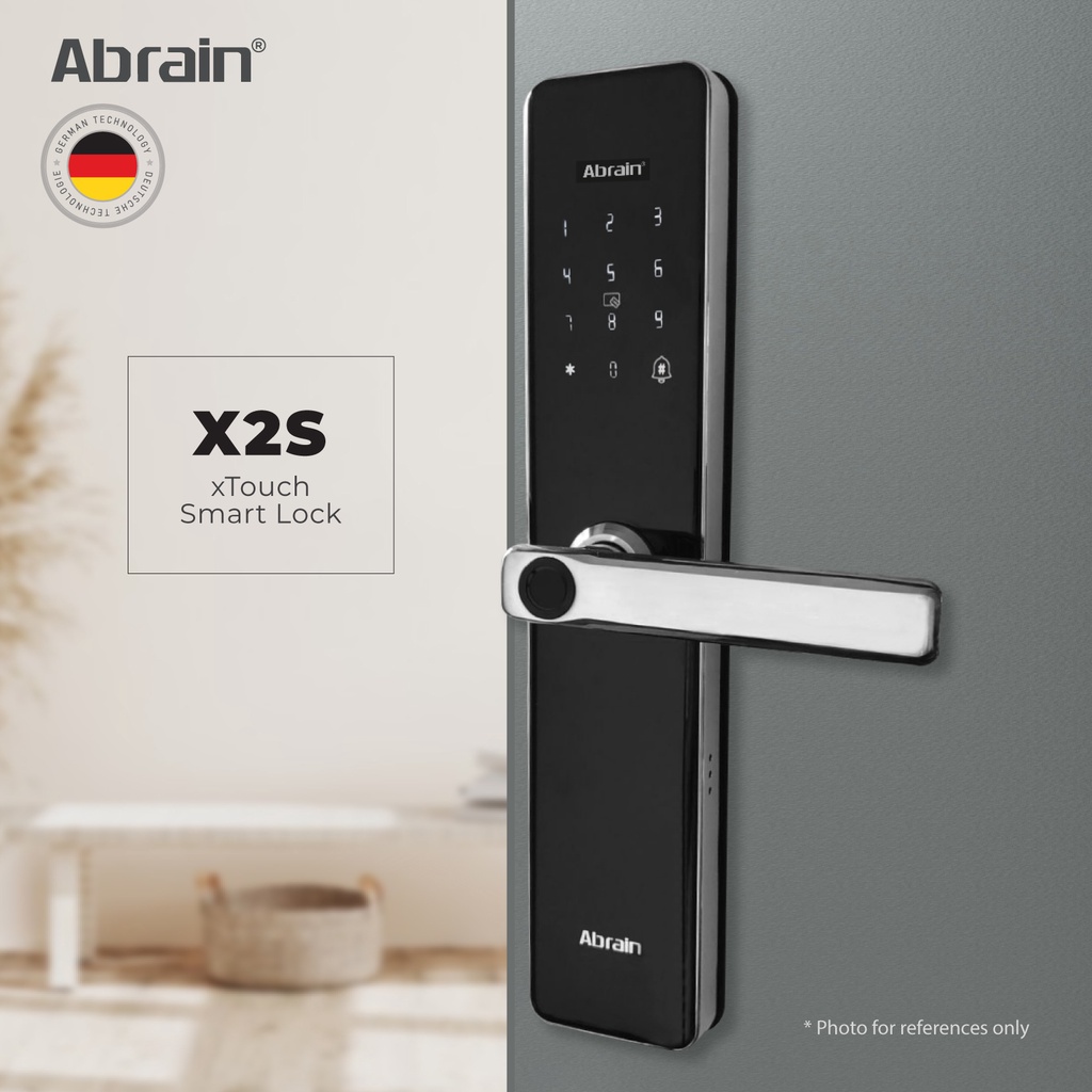 Abrain X2 Wooden Smart Lock (Stainless Steel, Anti Pry) | Shopee Malaysia