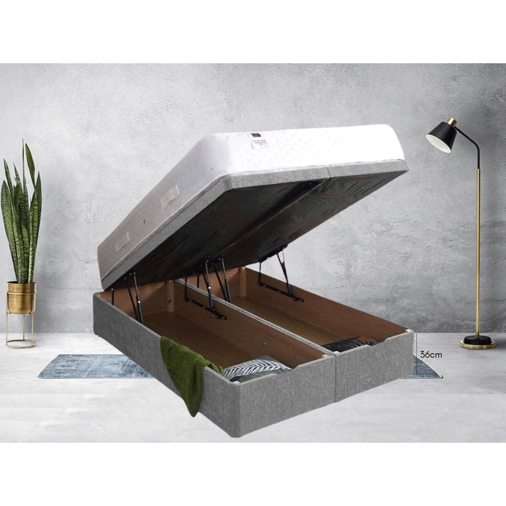 MX01 Hydraulic Storage Bed Frame | Shopee Malaysia