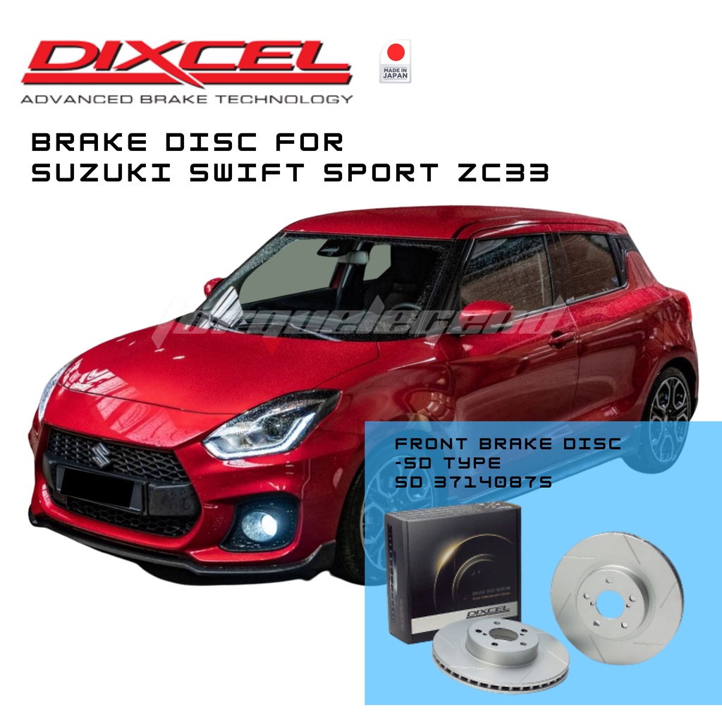 (SUZUKI SWIFT SPORT ZC33) DIXCEL BRAKE DISC SD TYPE FRONT SD 3714087S | Shopee Malaysia