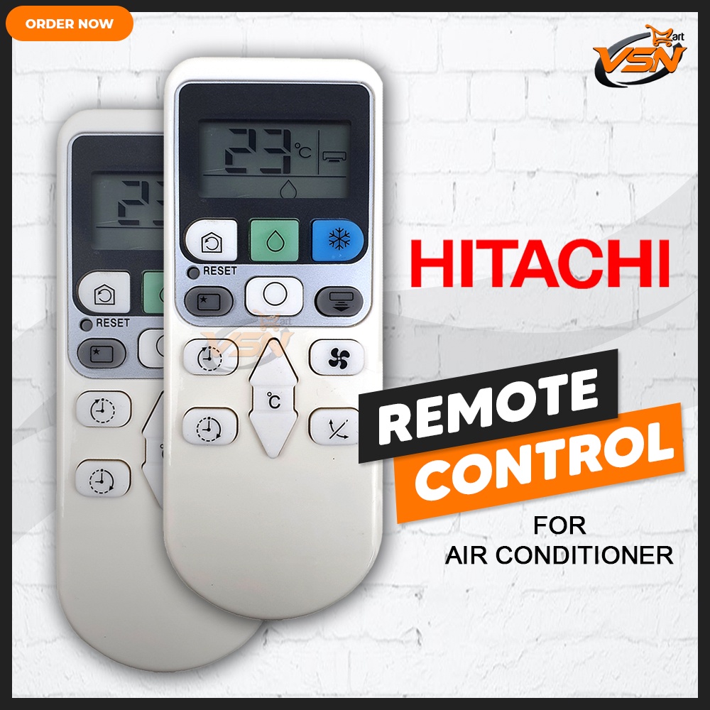 Hitachi RAR-4B1 Universal Remote Control Aircond Air Conditioner Ekon Remot Replacement Alat ...