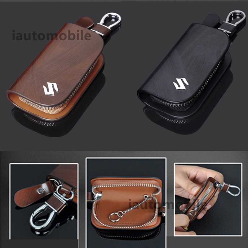 Suzuki Leather Car Key Bag Keychain Accessories for Alto APV Grand ...