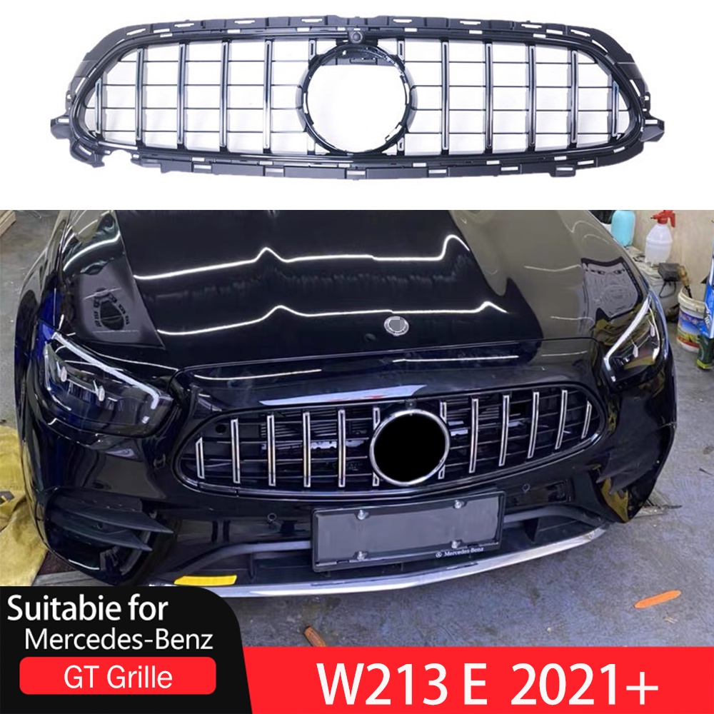 W213 GT Grille E43 E450 for Mercedez benz E Class E200 E300 E250 E320 E350 E400 Diamond grill ...
