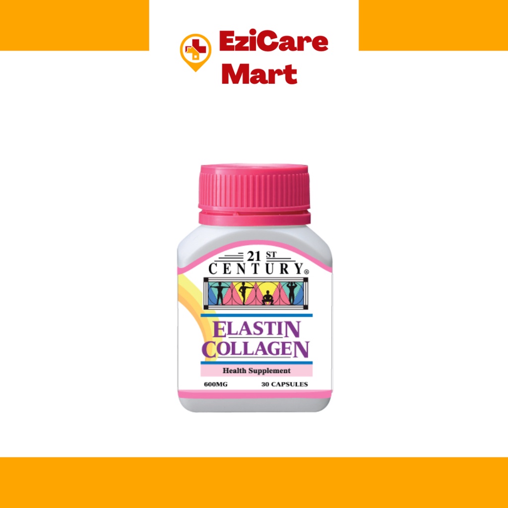 21st Century Elastin Collagen 600mg Capsules 30's | Shopee Malaysia