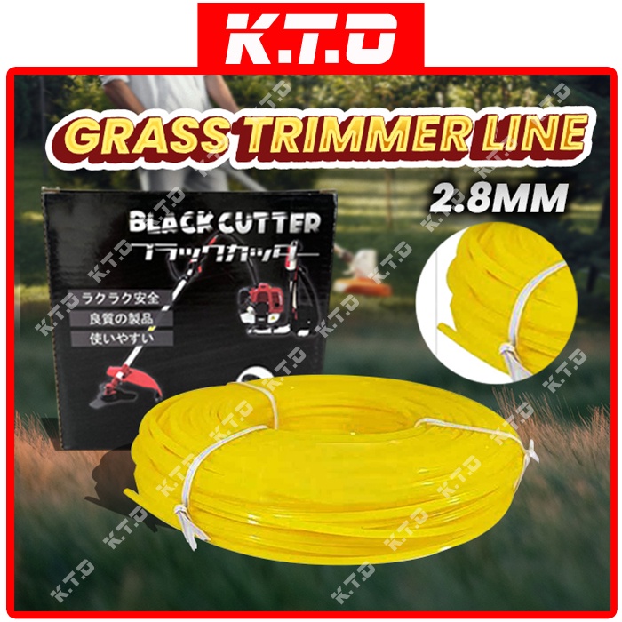 2.4MM / 2.8MM Grass Cutter Nylon Trimmer Line Grass Cutting String ...