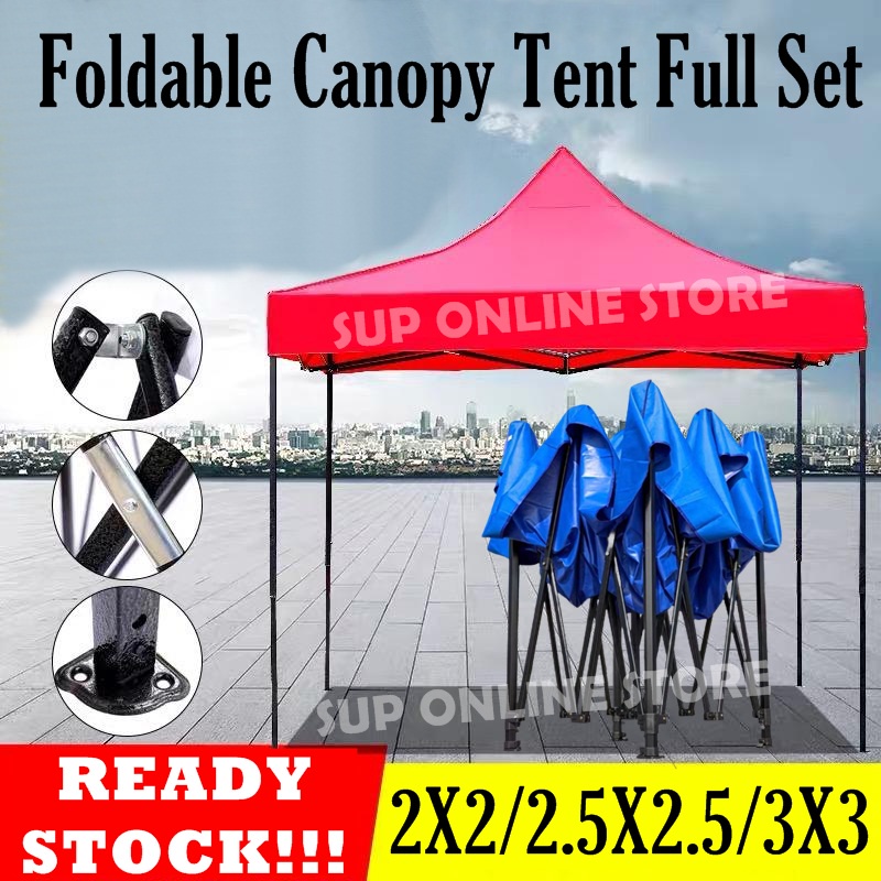 10x10 Ft Roof Night Market Canopy Camping Tent Khemah Kanopi Frame 8 x ...