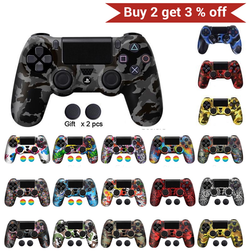 Silicone Rubber Gel Skin for Sony Ps4 Slim/pro Controller Cover ...
