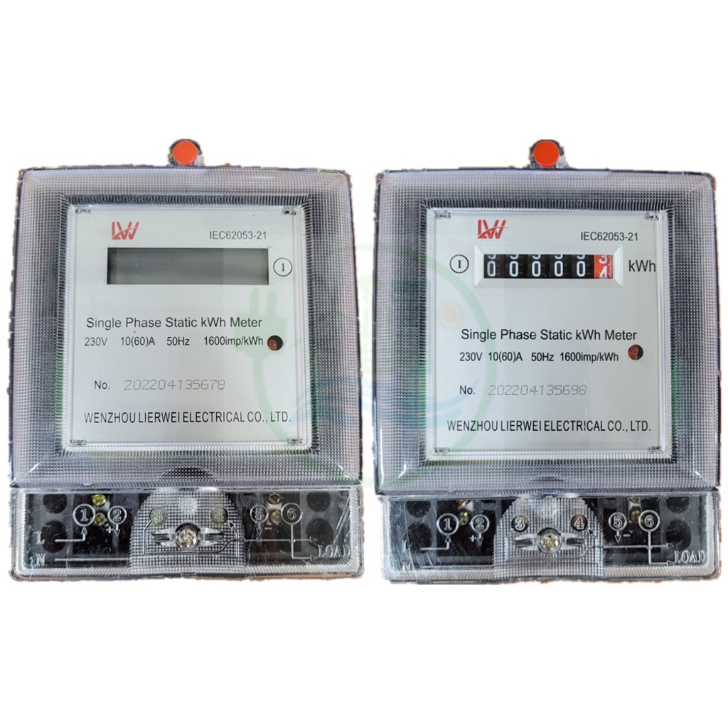 LW DIGITAL / ANALOG fasa tunggal/tiga fasa SINGLE PHASE / 3 PHASE statik kWH METER (SUB METER ...
