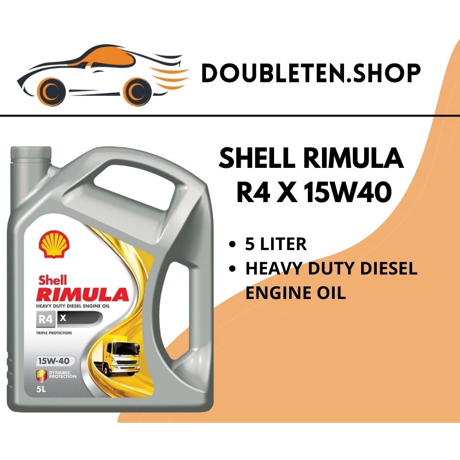 Shell Rimula R4 X 15W40 Heavy Duty Diesel Engine Oil 5Liter Minyak ...