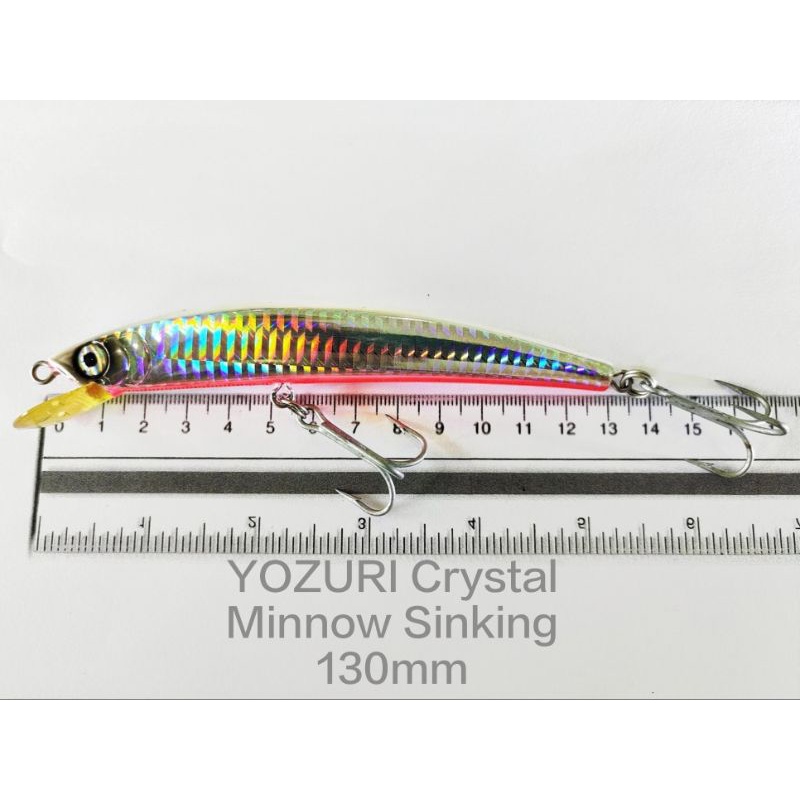 YOZURI Crystal Minnow (S) 130mm (Used like new) | Shopee Malaysia