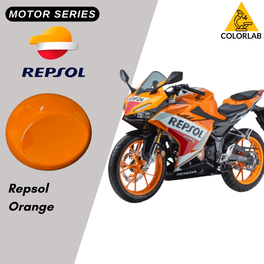 Repsol Orange Solid 2K Automotive Car Paint / Motor Paint / Cat Bancuh ...