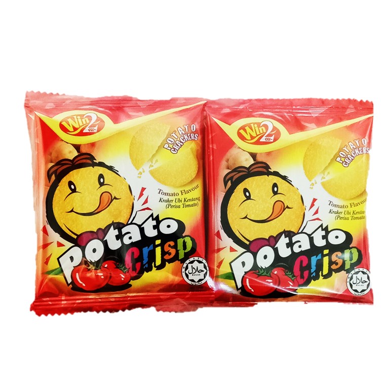 Win2 Potato Crisps 20g x 6pcs Snacks [Vegetable/BBQ/Curry/Sweet Potato ...