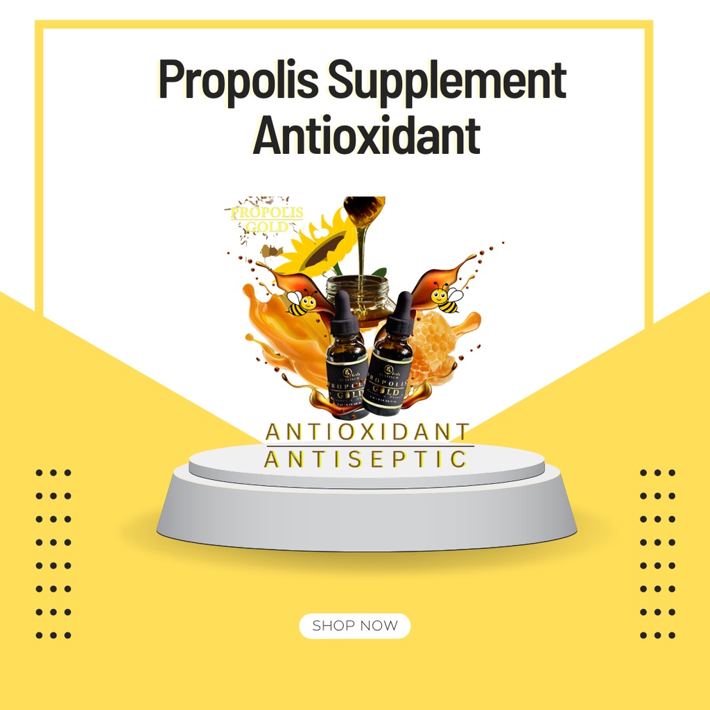 Propolis gold liquid supplement (2 bottles x 5 mL)in one box supplement ...