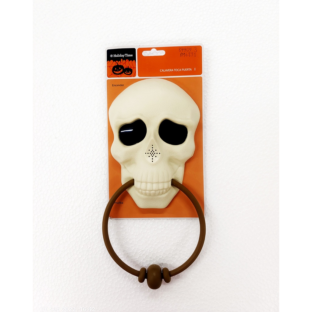 Halloween Door Knocker Halloween Skeleton Doorbell Decorations Battery ...