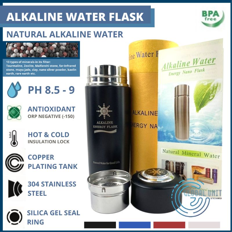 TERMOS Stainless Steel Alkaline PH Ion Mineral Water Thermos / Drinking ...
