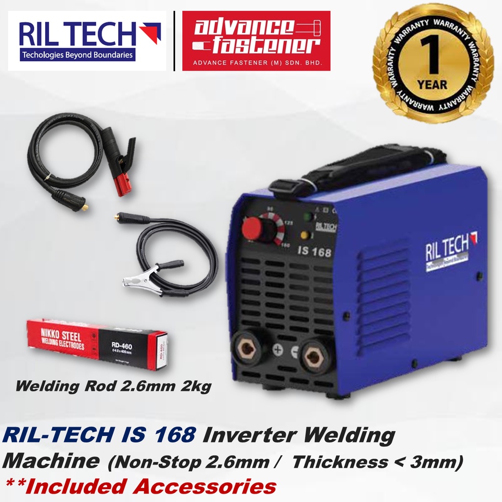 RIL-TECH IS168 Inverter Welding Machine ( Non-Stop 2.6mm / Thickness