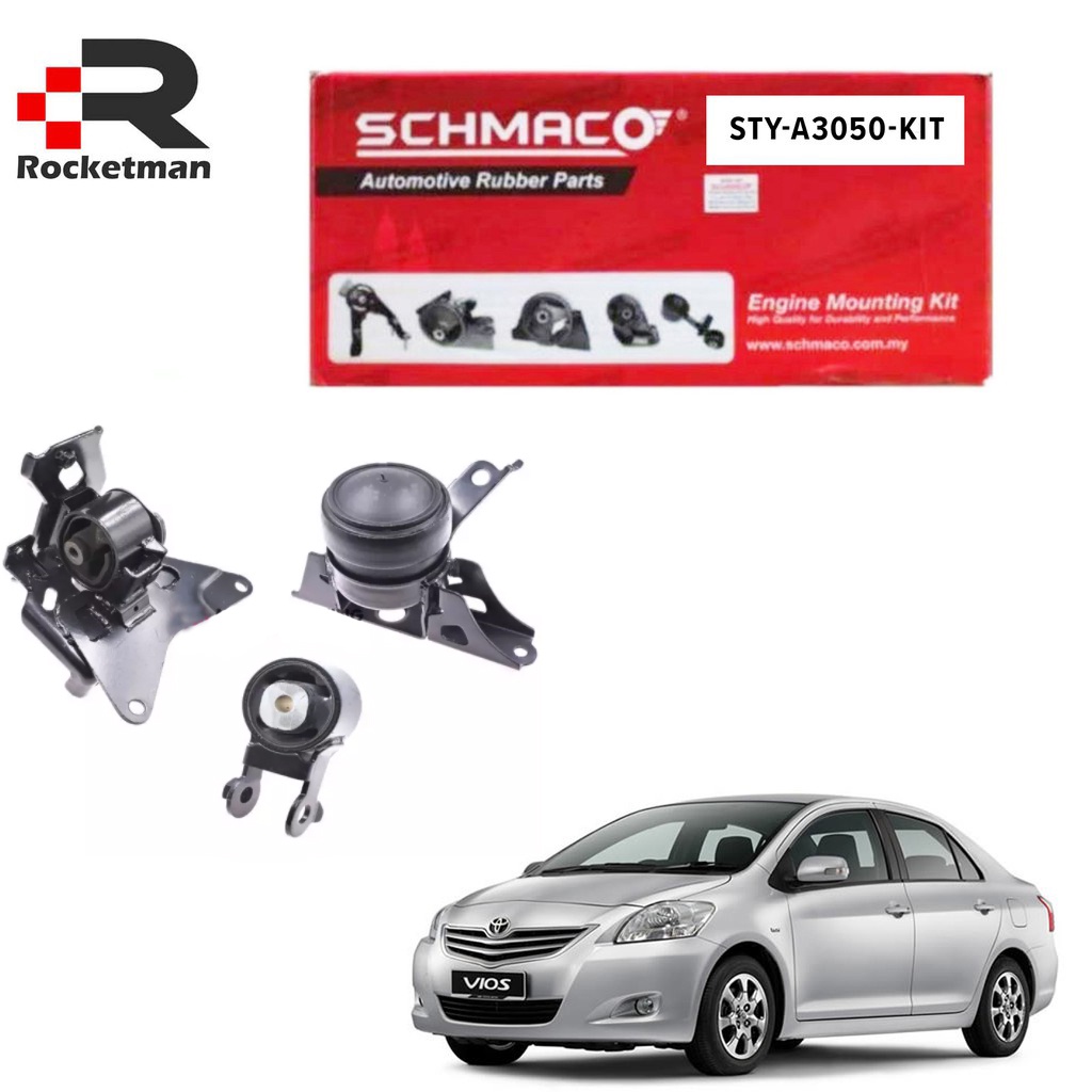 SCHMACO ENGINE MOUNTING SET TOYOTA VIOS 2007-2012 NCP93 AUTO | Shopee ...