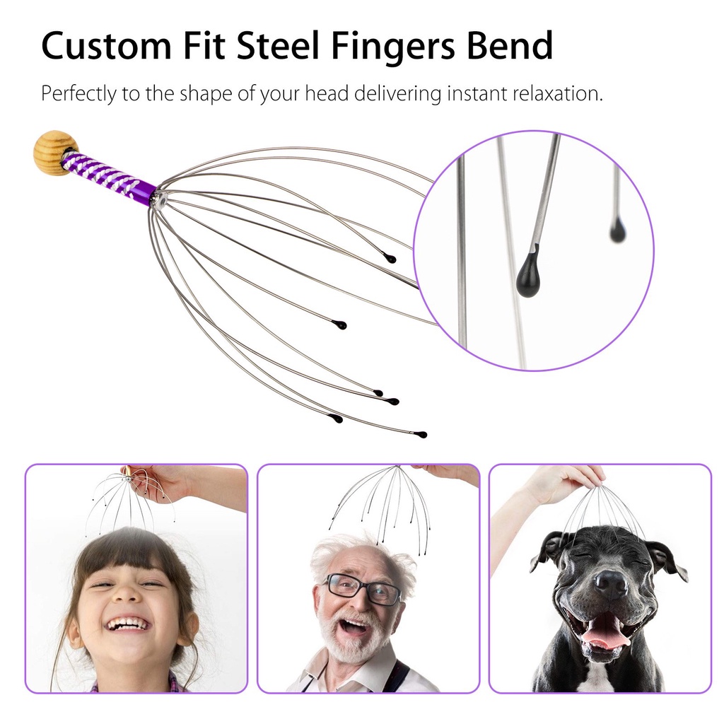 KURANGKAN STRESS RELAX Hair Scalp Massager Alat Urut Kepala Kurang ...