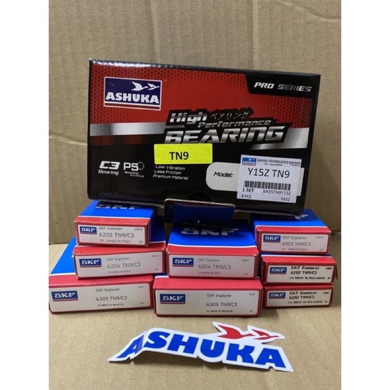 YAMAH Y15 Y15Z Y15ZR (TN9) FIBER SKF ENGINE BEARING SET ORIGINAL ASUKA ...