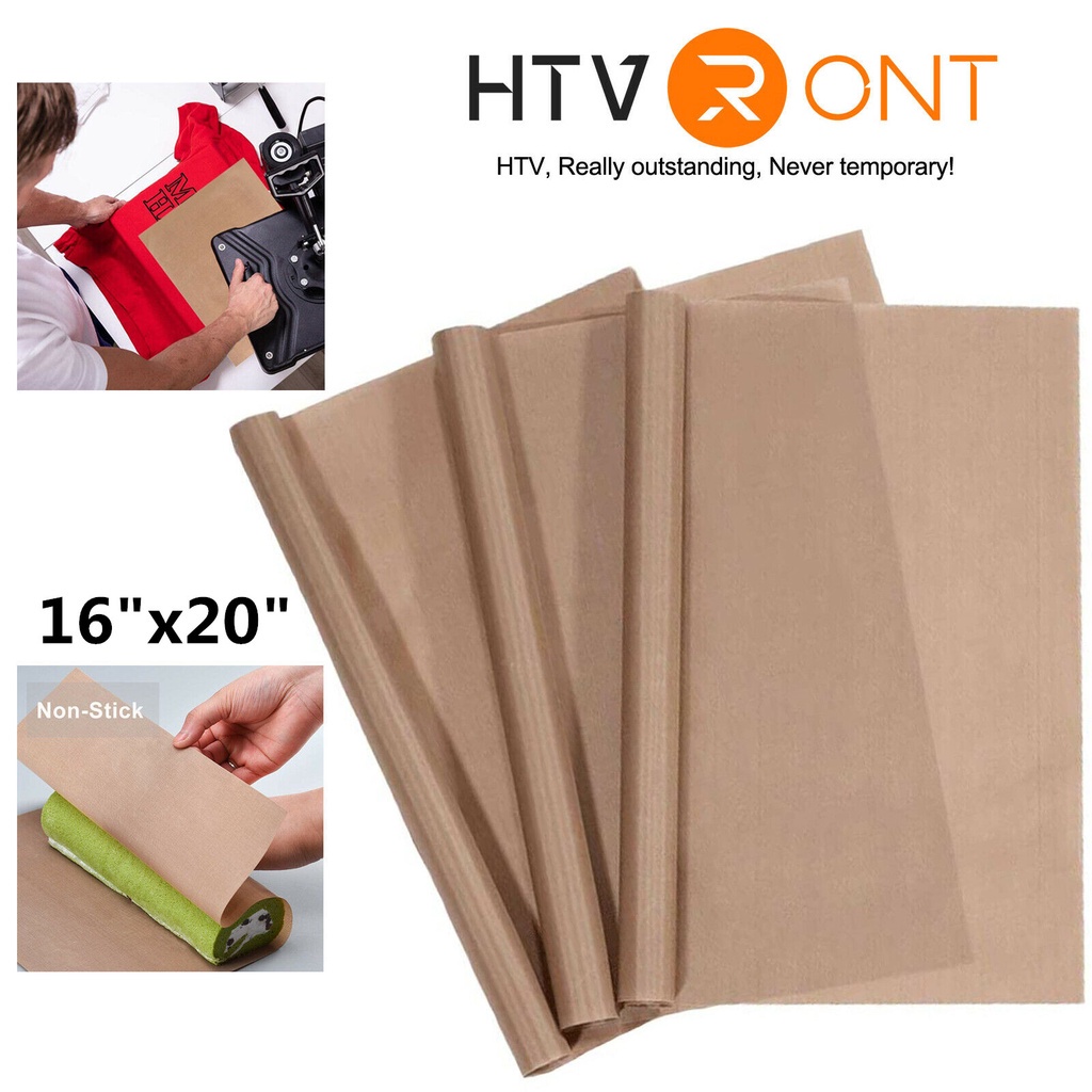 HTVRONT 3 pcs Teflon Sheet 40cm*50cm PTFE Heat Press Pad Reusable Non ...