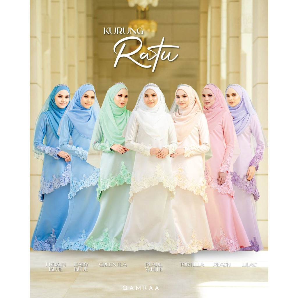 Kurung Ratu by Qamraa Kebaya Kurung Nikah Attire Cutting Fishtale Baju ...