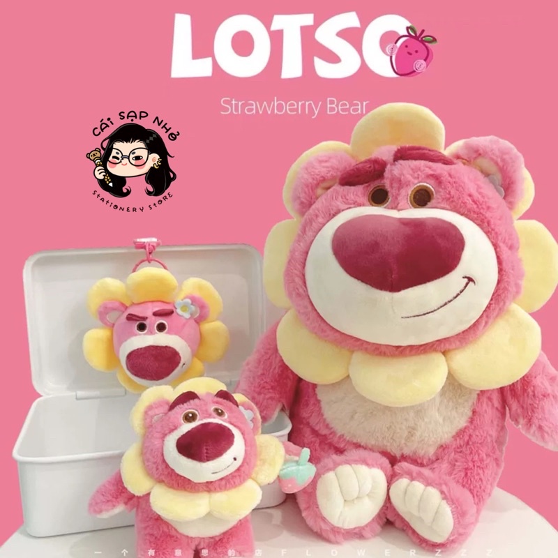 Strawberry Loso bear Genuine Cute Flower Teddy bear | Shopee Malaysia