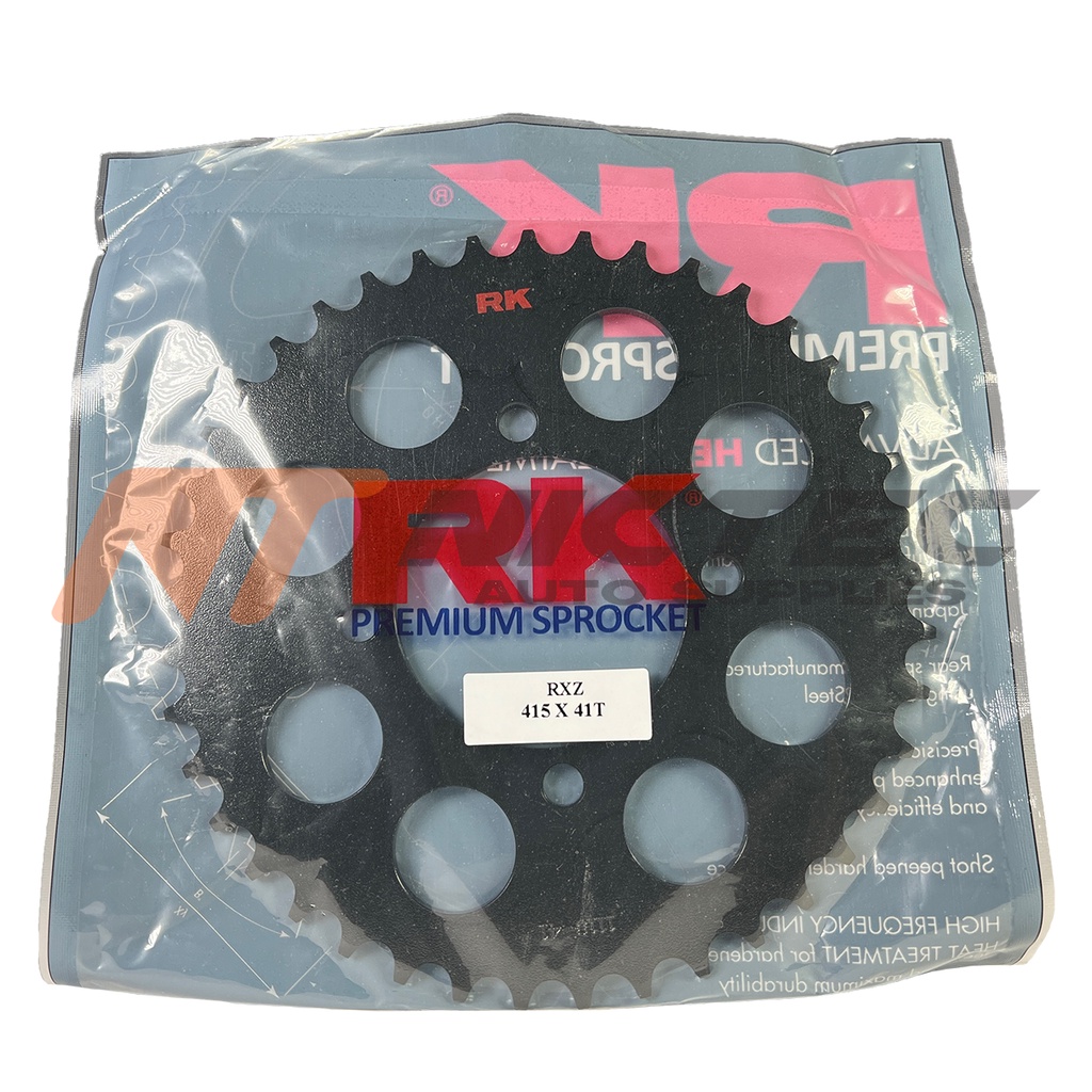 RK TAMASHII SPROCKET 415 HARDEN STEEL BLACK LC135 Y100 Y110 RXZ Y125ZR LAGENDA 110 LAGENDA ZR ...