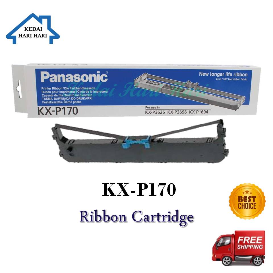 PANASONIC KX-P170 Ribbon/KXP170 Ink Ribbon Cartridge For KXP3626 KX-P3696 Dotmatrix Printer/KXP ...
