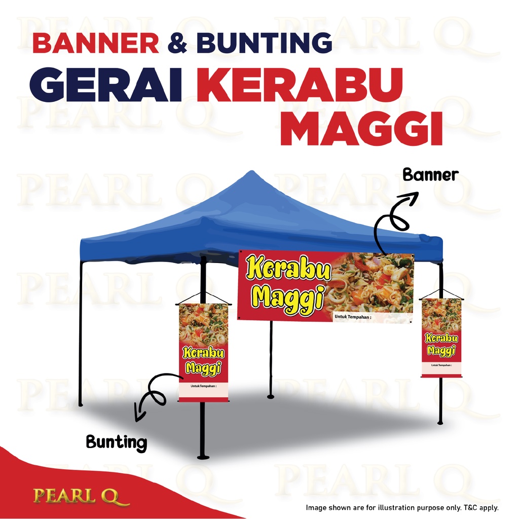 Banner Gerai Makanan Kerabu Maggi Pasar Malam Bunting Bazaar Ramadhan ...