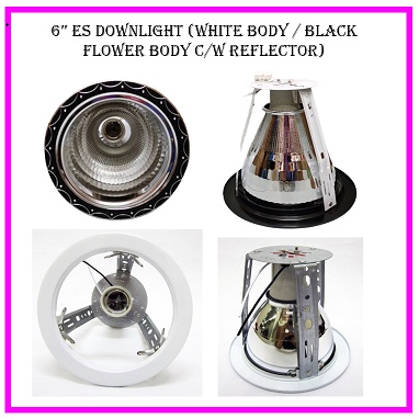 BRY+ 6 inch E27 Downlight Round Bracket c/w Reflector [Recessed Type ...