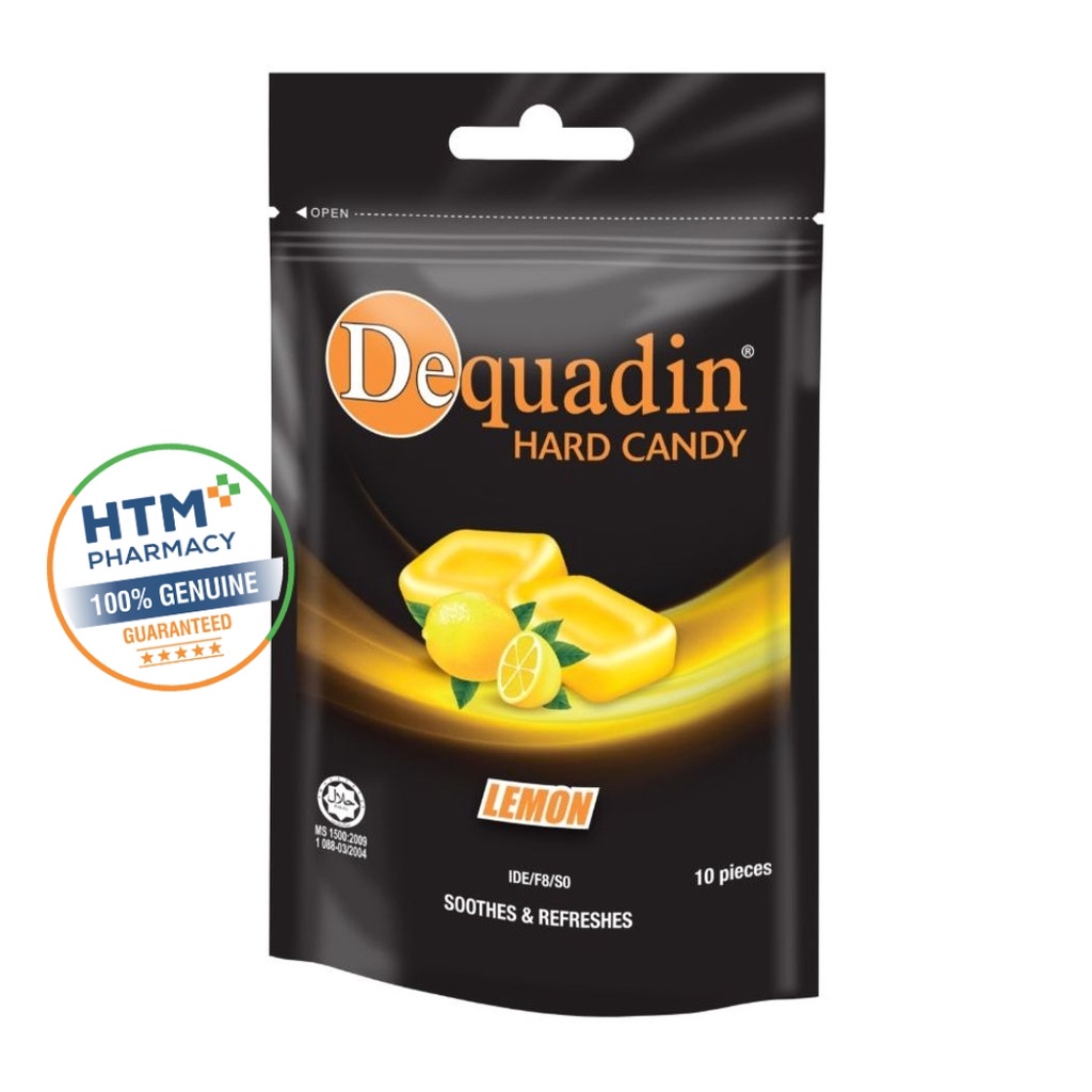 Dequadin Lemon Hard Candy 10's (Zipper Bag) | Shopee Malaysia
