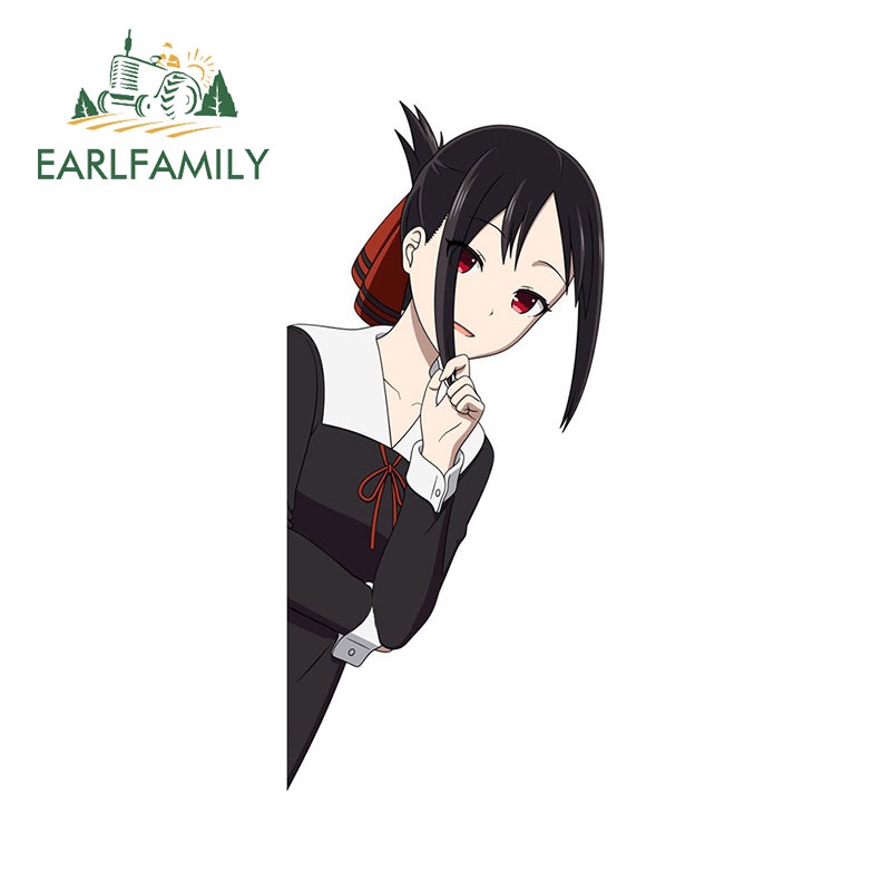 EARLFAMILY 13cm x 5.9cm Shinomiya Kaguya Peeker RV Car Stickers Funny ...