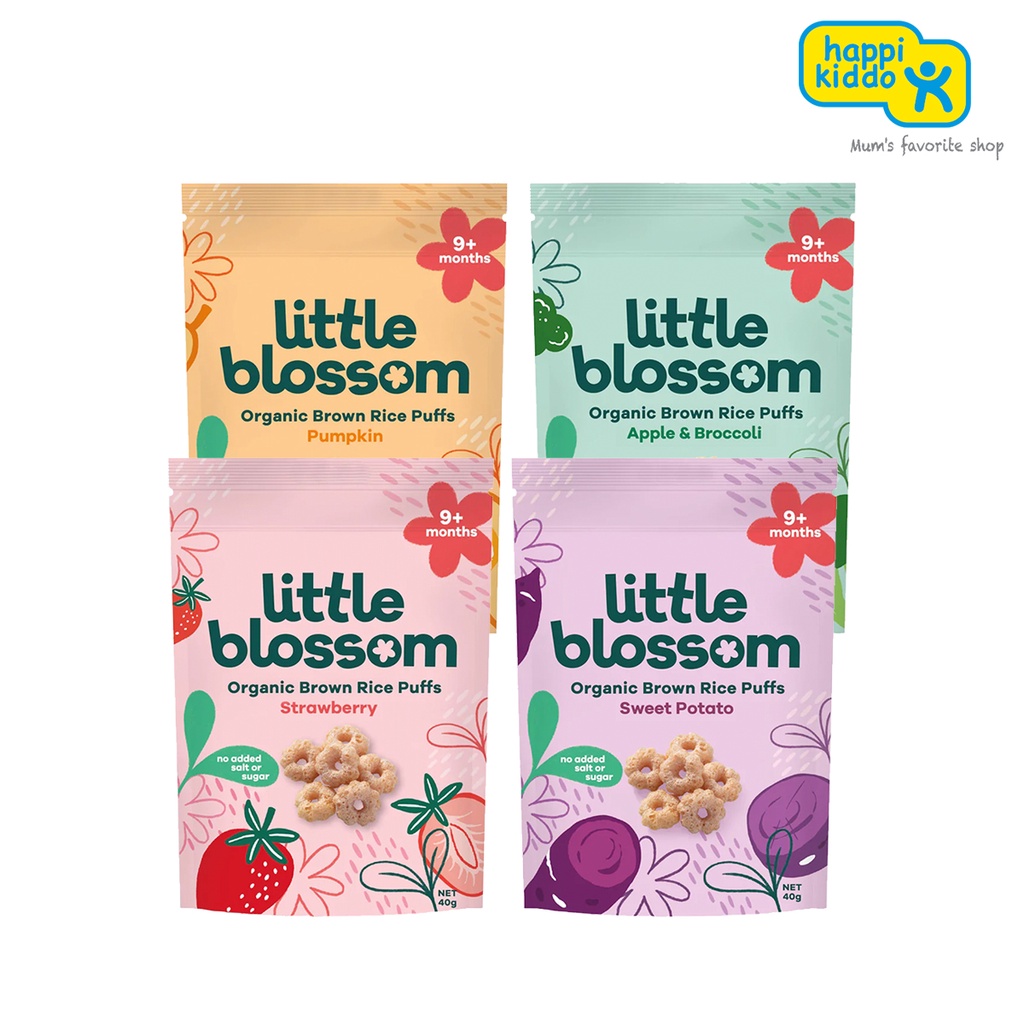 Little Blossom Organic Brown Rice Puffs | Shopee Malaysia