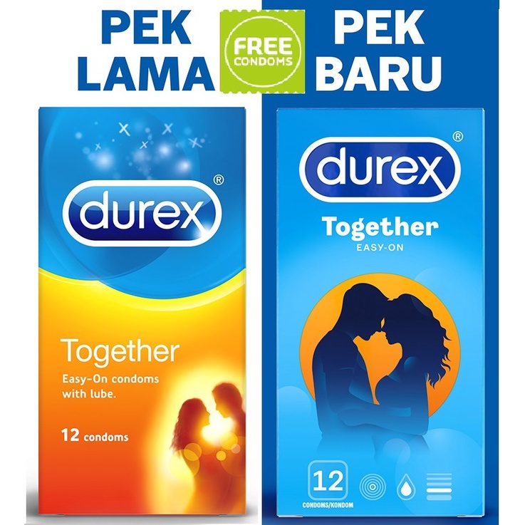 🔥Free condom🔥 ORIGINAL Durex Condom - Durex Together (3's / 12's) (Percuma Kondom) | Shopee Malaysia