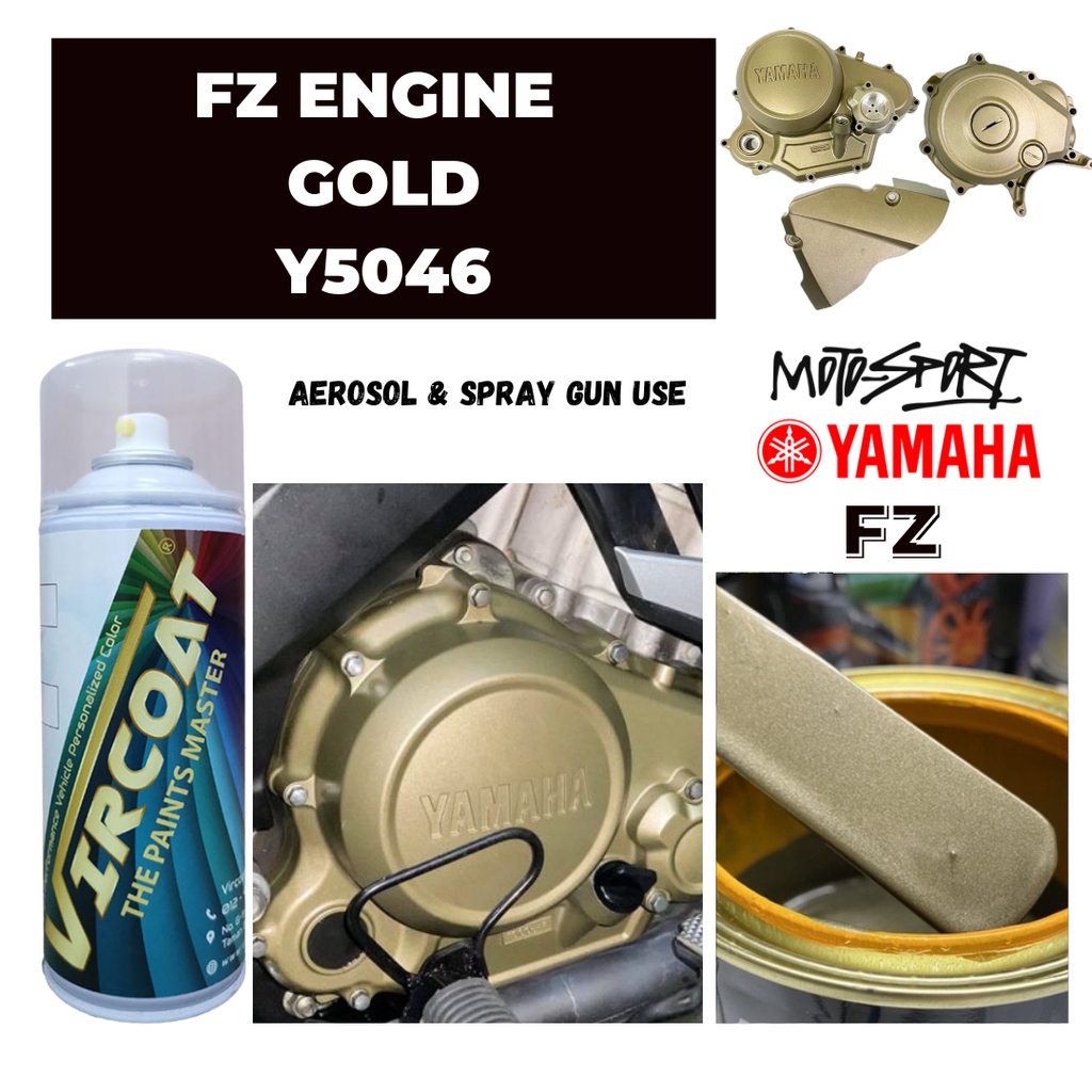 [Yamaha Y15ZR FZ150] FZ Engine Cover Gold Matt Effect Y5046 Vircoat ...
