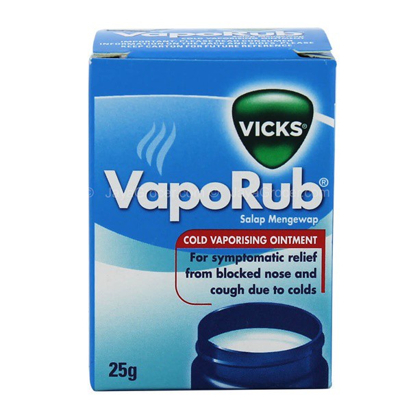 Vicks Vaporub Cold Vaporising Ointment (25g) | Shopee Malaysia