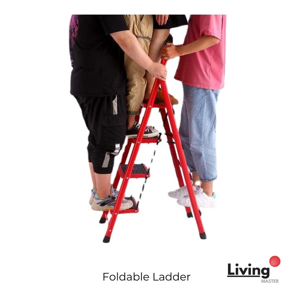 Foldable Ladder Stainless Steel Folding Stairs Ladder Multifunctional ...