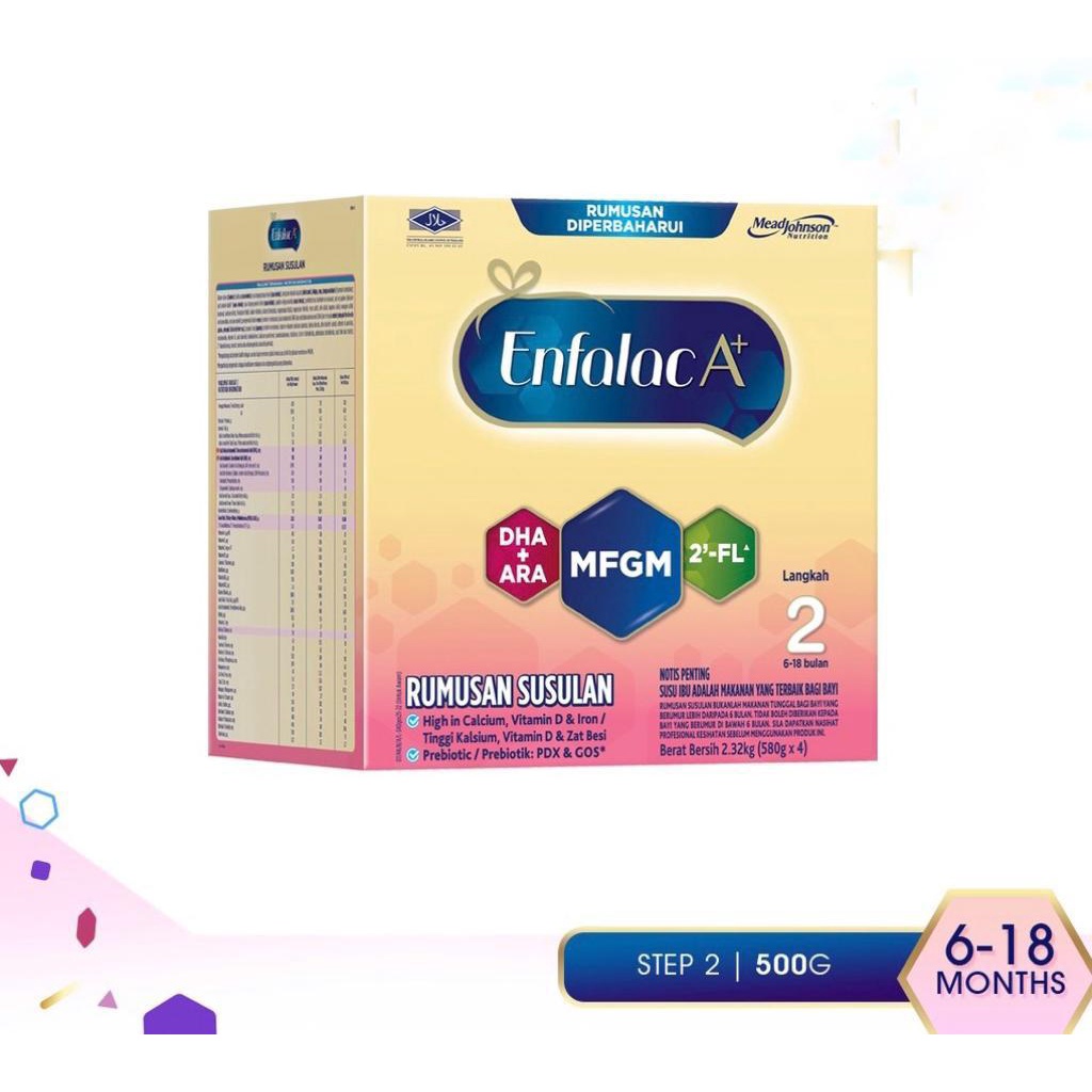 Enfalac A+ 2'-FL Step 2 Milk Formula Powder (2.32kg) [EXP:2024/07 ...