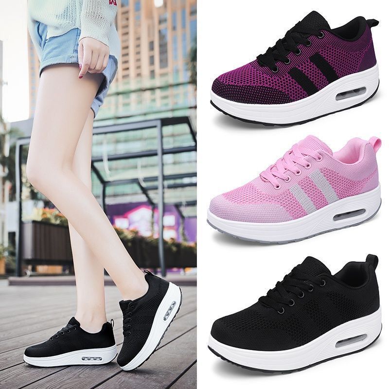 Women Shoes High Quality Lace Up Walking Shoes Outdoor Soft Rubber ...