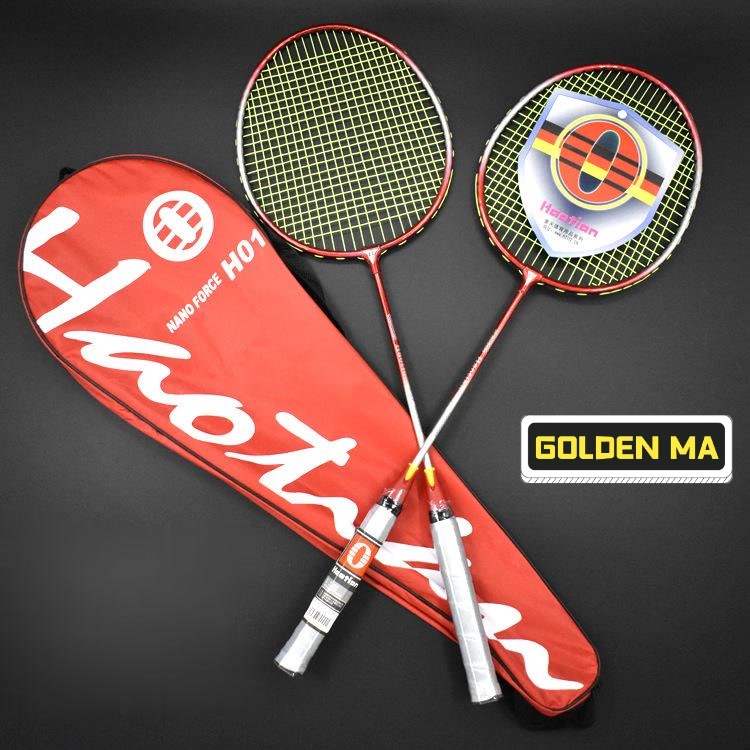 Sports Badminton Racket Set 2pcs Couple Alloy Split Racket Training ...