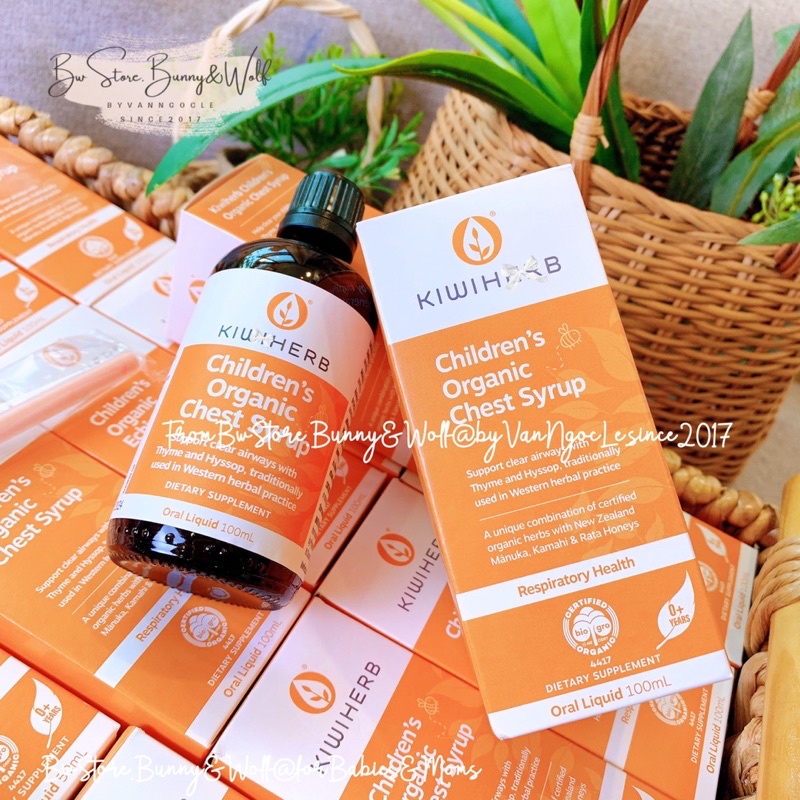 Kiwiherb Children's Organic Chest Syrup New Zealand Cough Syrup 100ml ...